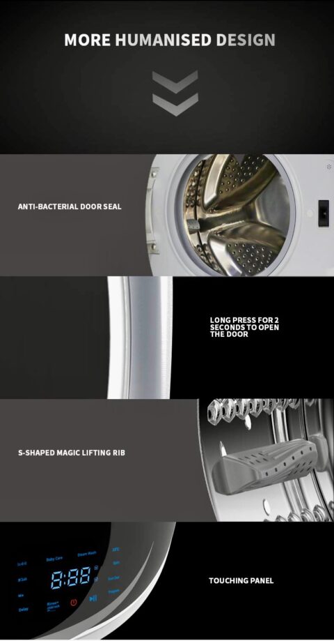 Daewoo DY-BGX05 Wall Mounted Mini Little Tiny Wash Washing Machine ...